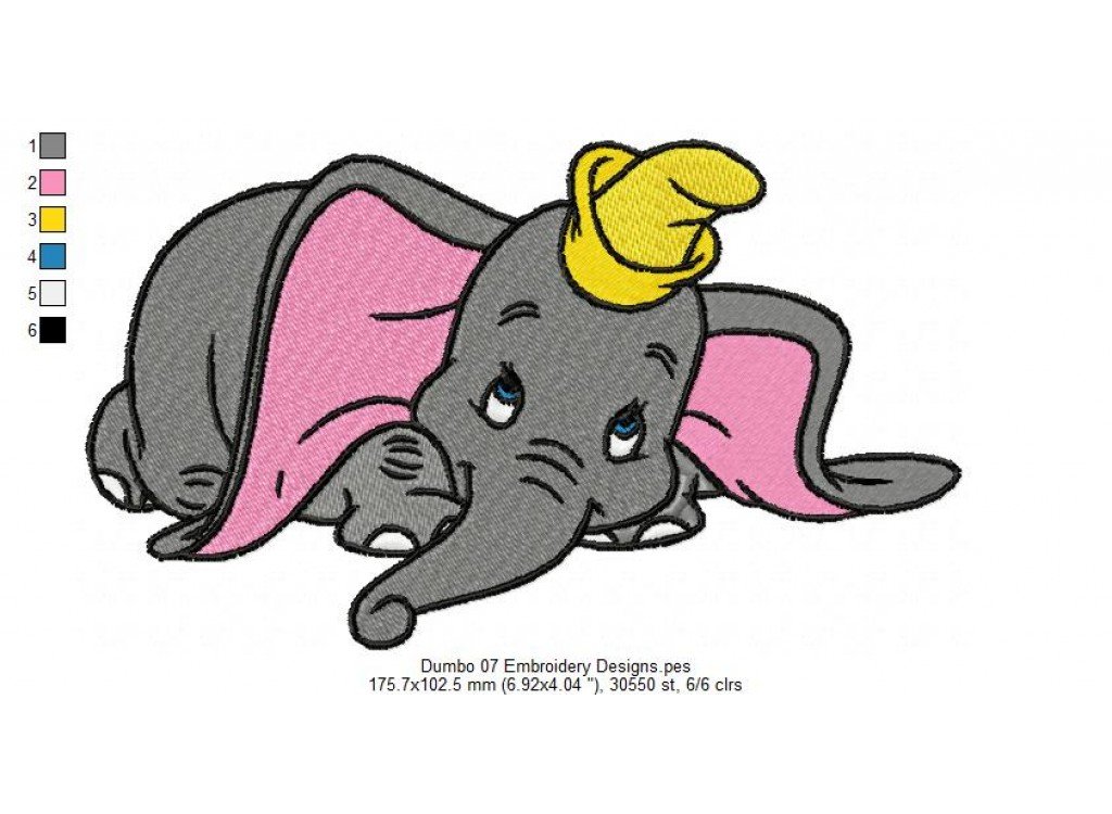 Dumbo 07 Embroidery Designs